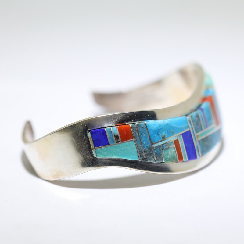 Inlay Bracelet by Patricia & Edward Becenti 5-1/2" – Gallup Trading