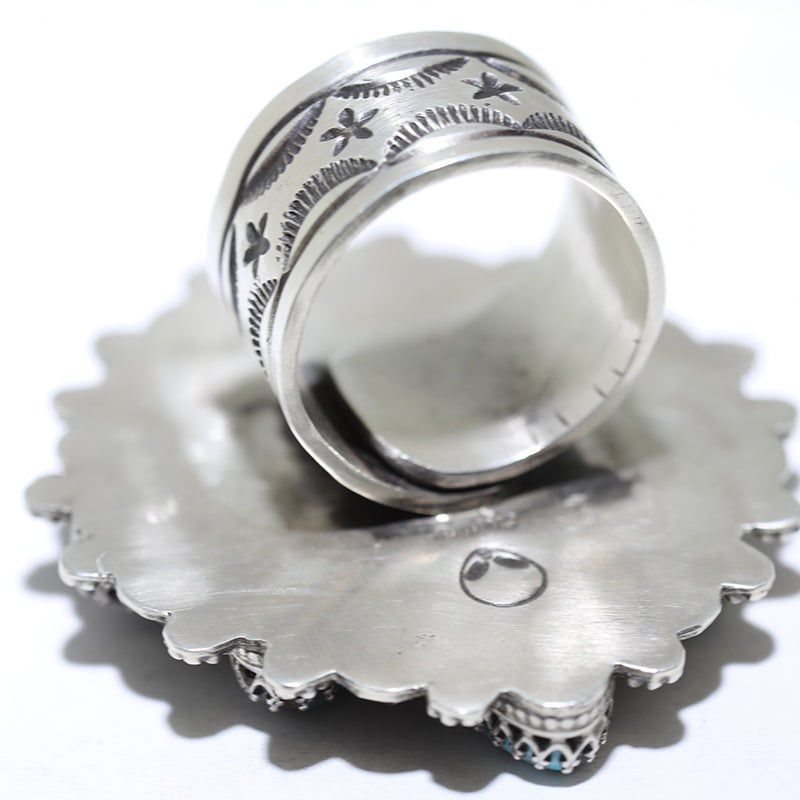 Bisbee Ring by Chris Etsitty- 12 – Gallup Trading