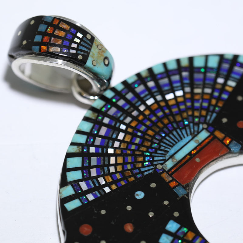 Inlay Pendant by Erwin Tsosie – Gallup Trading