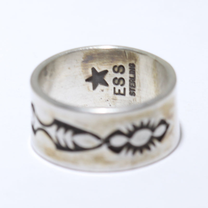 Silver Ring by Eddison Smith- 7.5 – Gallup Trading