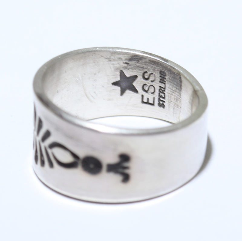 Silver Ring by Eddison Smith- 7.5 – Gallup Trading