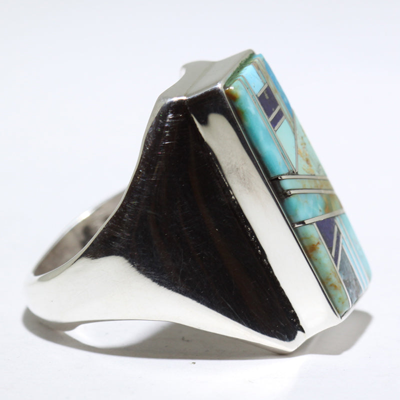 Inlay Ring by Edward/Patricia Becenti- 10.5 – Gallup Trading