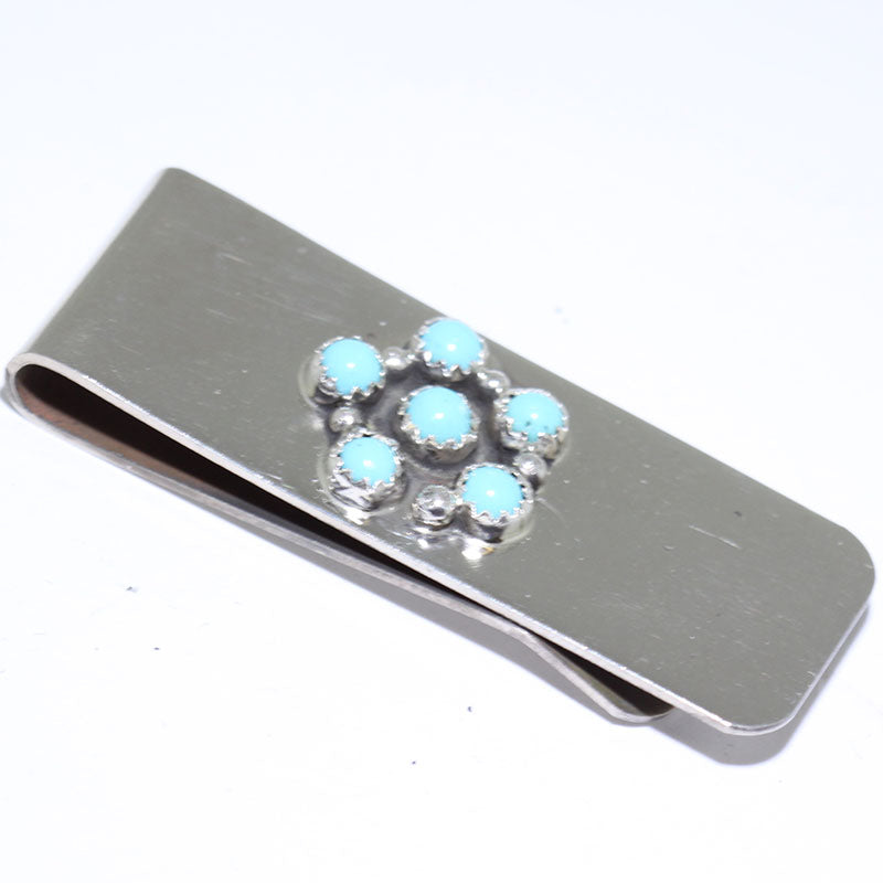 Turquoise Money Clip by Navajo – Gallup Trading