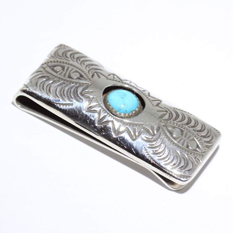 Turquoise Money Clip by Navajo – Gallup Trading