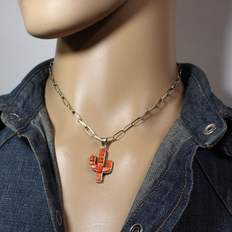 Cactus Pendant by Navajo – Gallup Trading