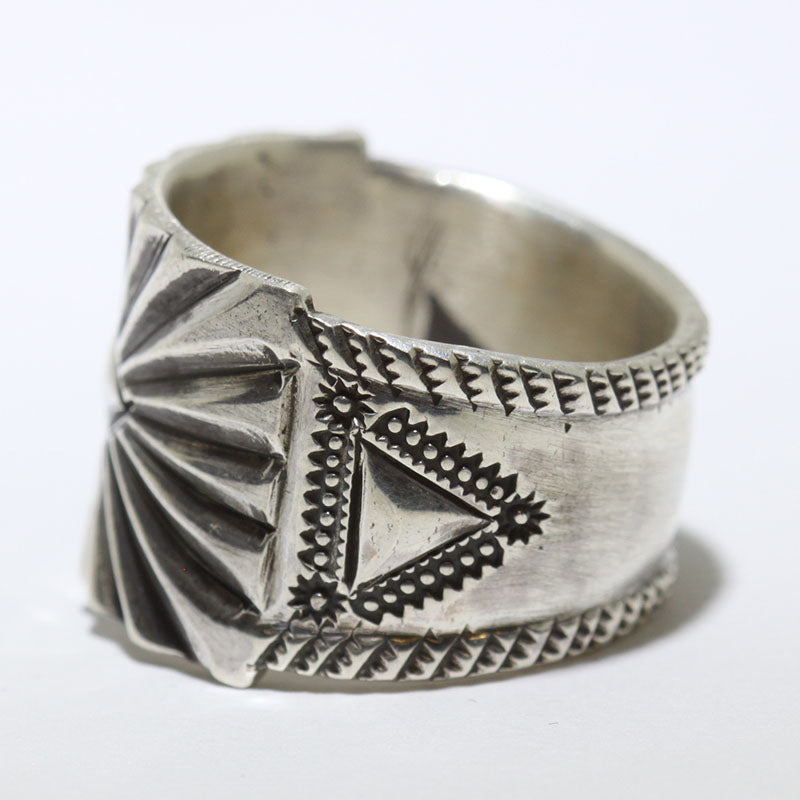 Silver Ring by Perry Shorty- 10 – Gallup Trading