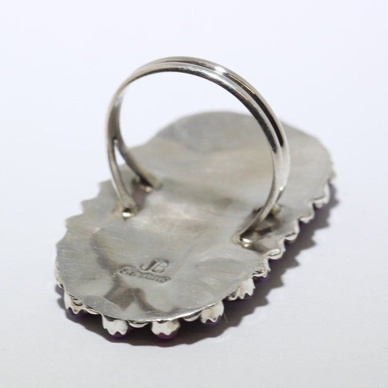 Purple Mohave Ring by Jason Benally – Gallup Trading