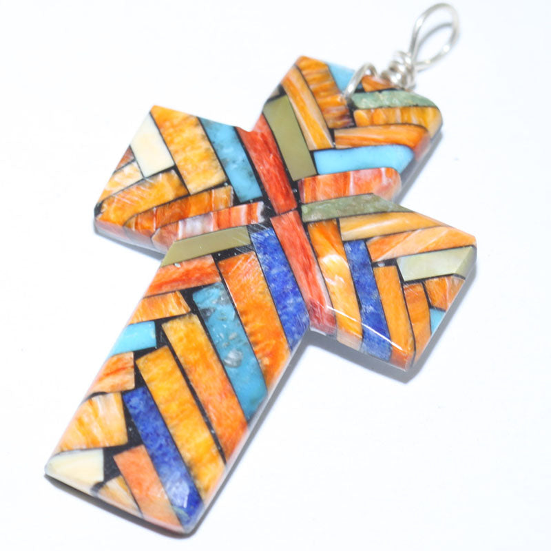 Mosaic Pendant by Joe & Angie Reano – Gallup Trading