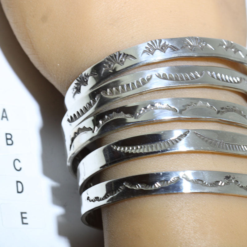 Silver Bracelet by Gary Sandoval " – Gallup Trading