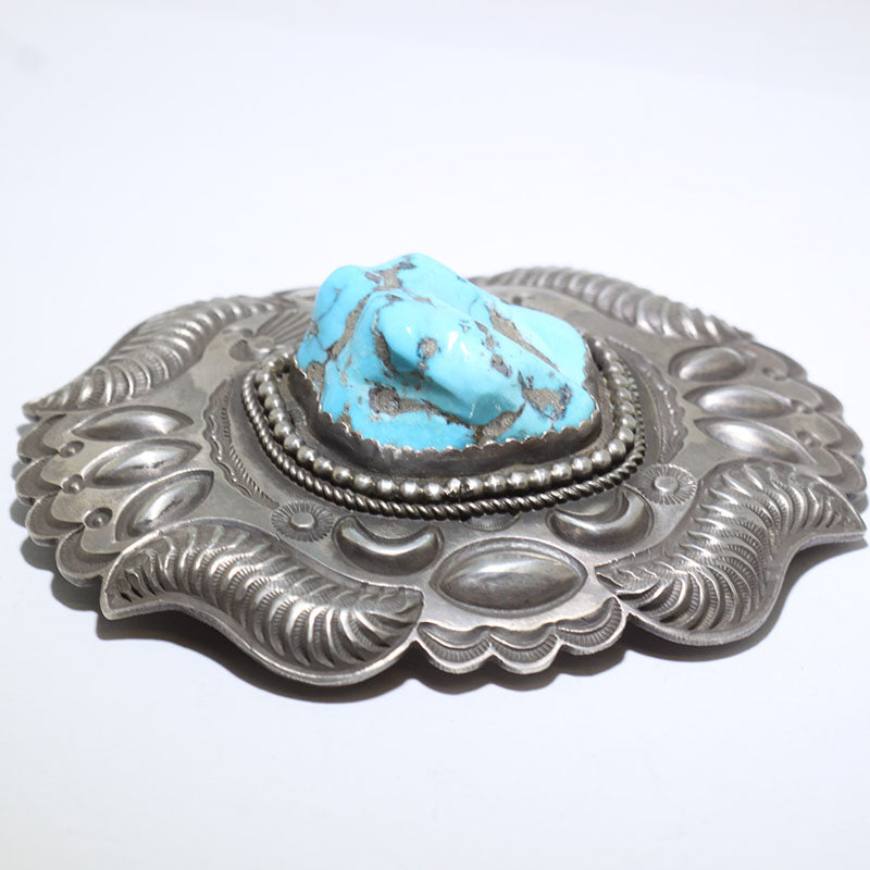 Sterling Silver Turquoise Buckle – Gallup Trading
